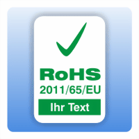 RoHS Aufkleber Wunschtext | RoHS Aufkleber | Maschinen- und ...