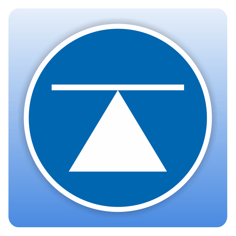Schwerpunkt / Waage blau | Kran, Hebezeuge und Transport | Schilder und ...