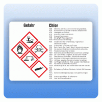 Gefahrstoffetiketten für Behälter von 50 bis 500 Liter