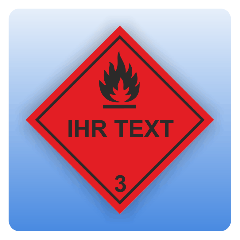 ADR 3 - entzündbare Flüssigkeiten | Industriekennzeichnungen