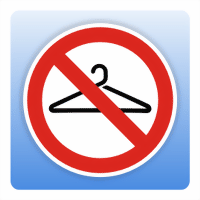 Verbotsschild Bekleidung aufhängen verboten | Verbotsschilder allgemein ...