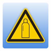 Warnzeichen Warnung vor Gasflaschen | Warnzeichen | Warnschilder ...