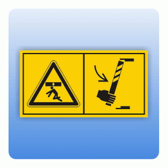 Sicherheitszeichen Sicherheitsstütze (ISO 11684) Aufkleber | Maschinen ...
