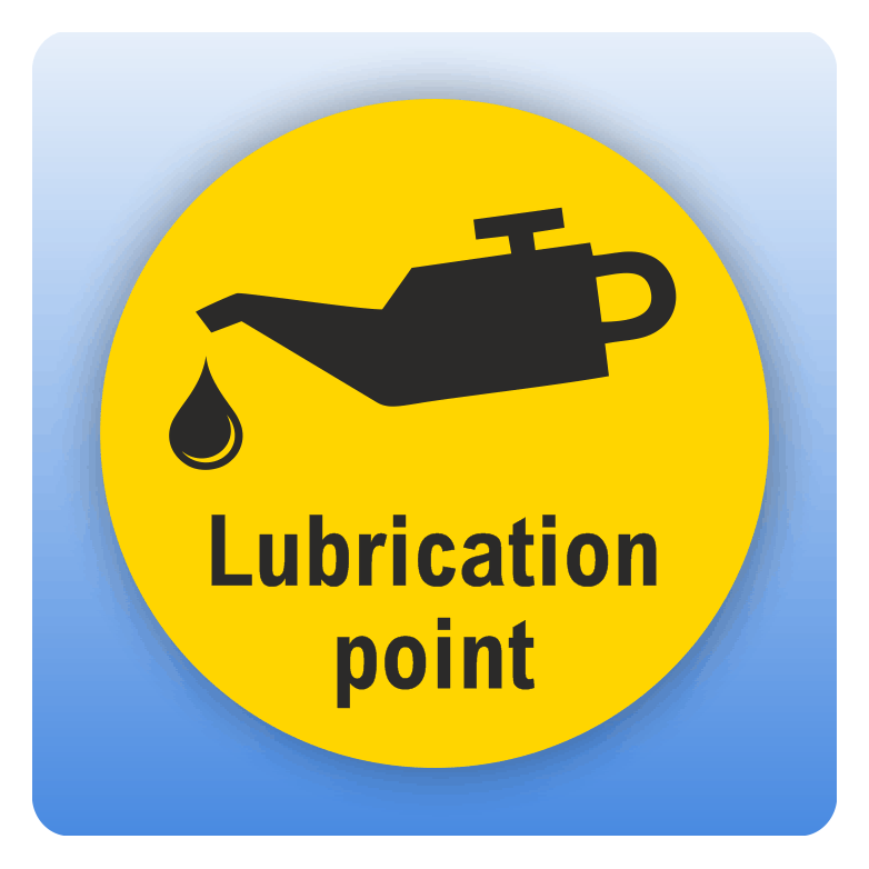 Kennzeichnung Lubrication point | Sonstiges | Schilder und ...