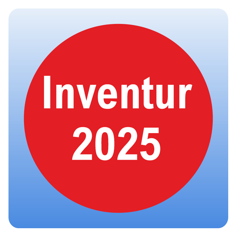 Inventur-Aufkleber Inventur 2025 | Inventaretiketten | Schilder und ...