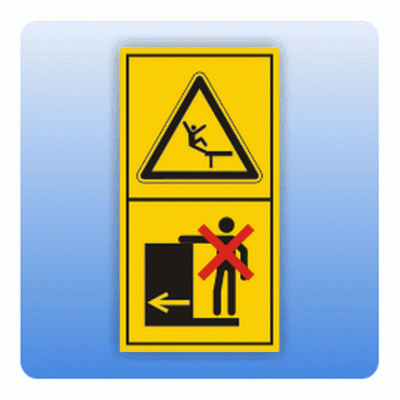 Sicherheitszeichen Schutzeinrichtungen (ISO 11684) Aufkleber ...