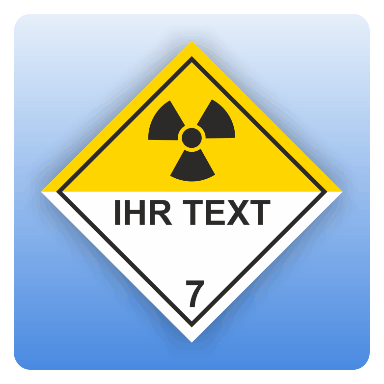 ADR 7 - radioaktive Stoffe | Industriekennzeichnungen
